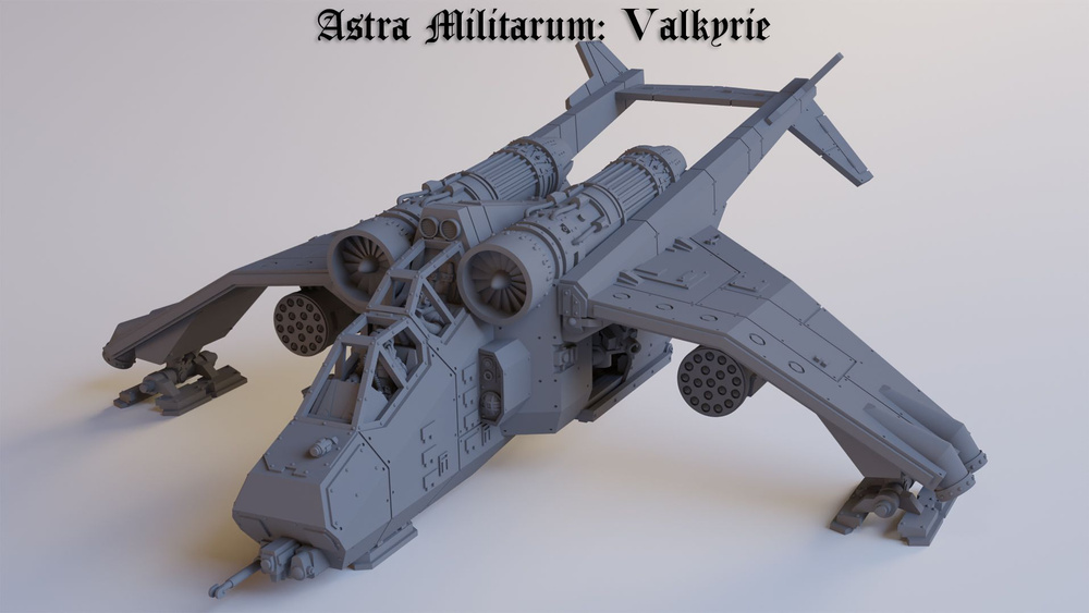 Astra Militarum: Valkyrie / Валькирия: воздушный транспорт Имперской ...