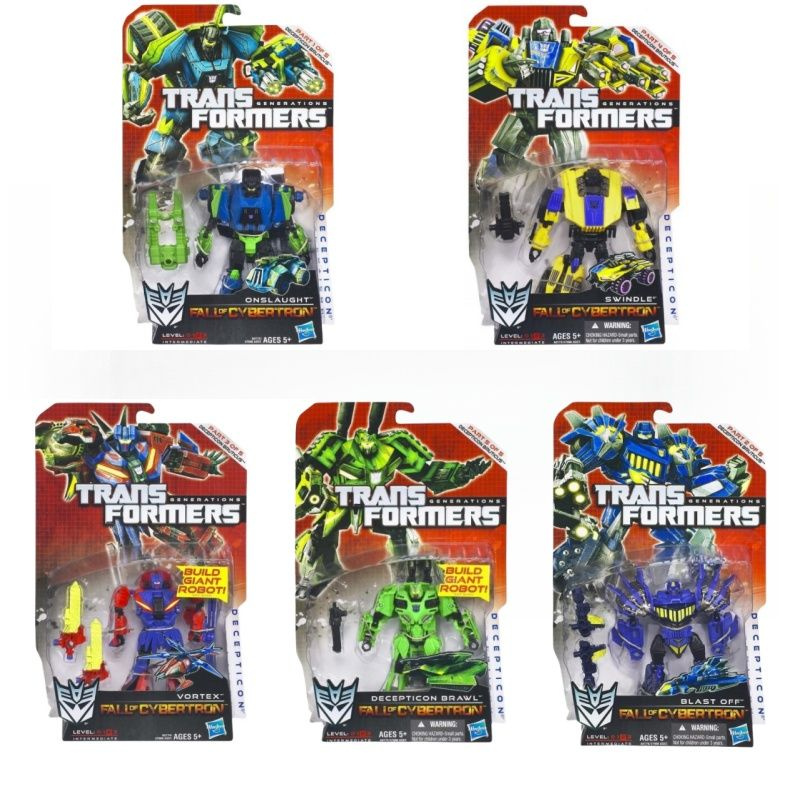 Трансформеры игрушки Hasbro Fall Of Cybertron (Onslaught+Swindle+Vortex ...