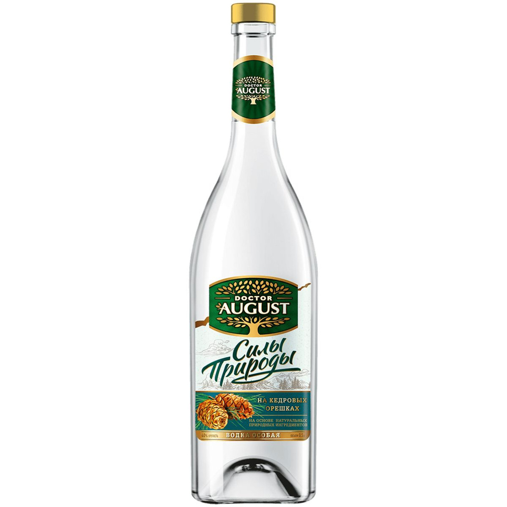 Водка Doctor August Особая на Кедровых Орешках 0,5 л - бронирование ...