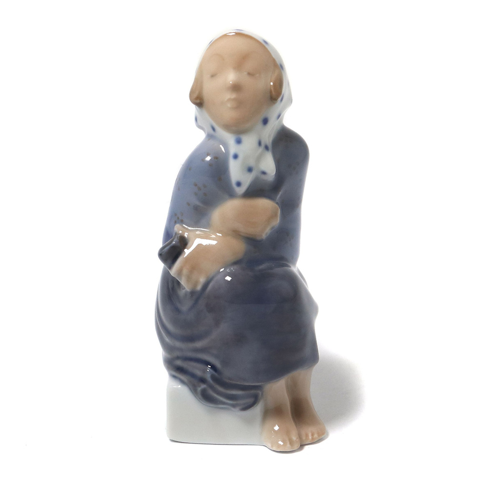 Фарфоровая фигура "Девочка со спичками". Дания, Royal Copenhagen, 1959 год. купить на OZON по ...