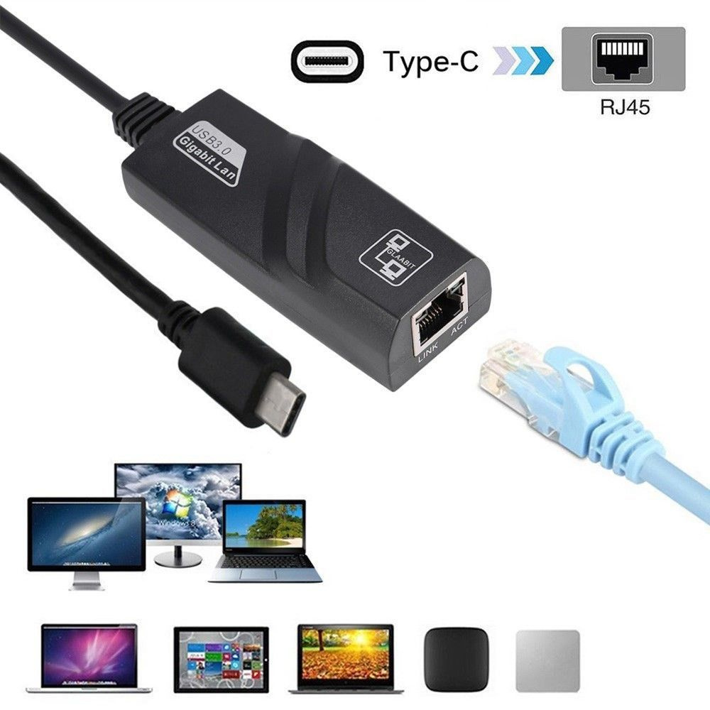 Type C Hub Lan Adapter Сетевая карта Usb C Ethernet адаптер сетевой