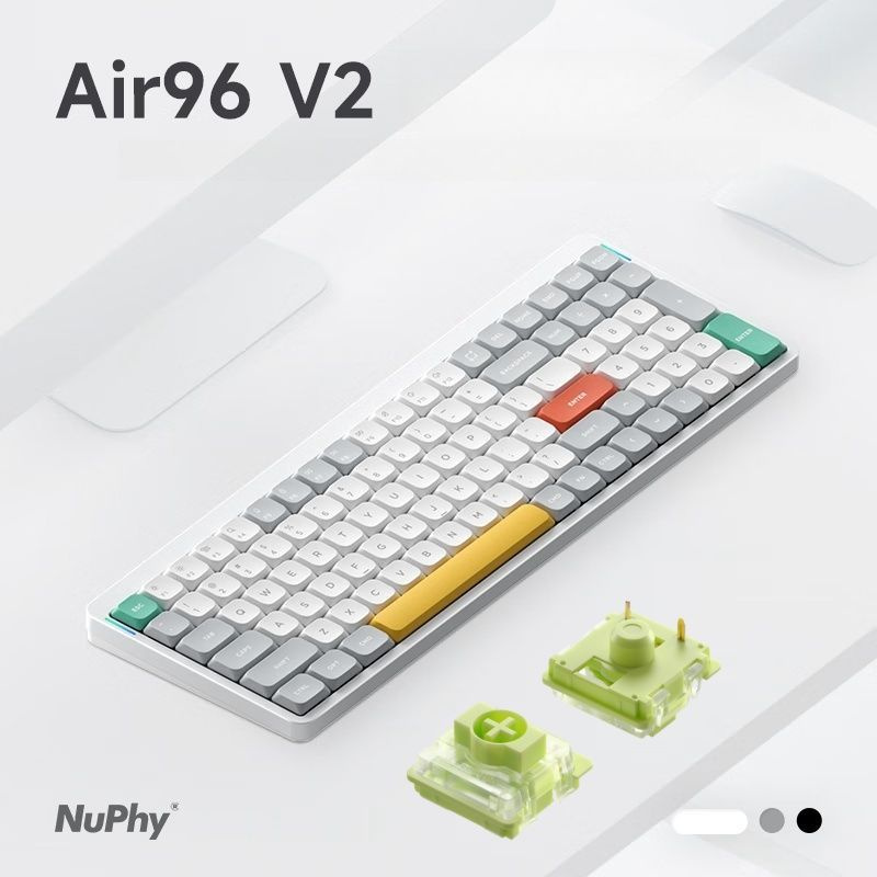 NuPhy Клавиатура беспроводная Air96 V2 Aloe Switch, (NuPhy Aloe Low ...