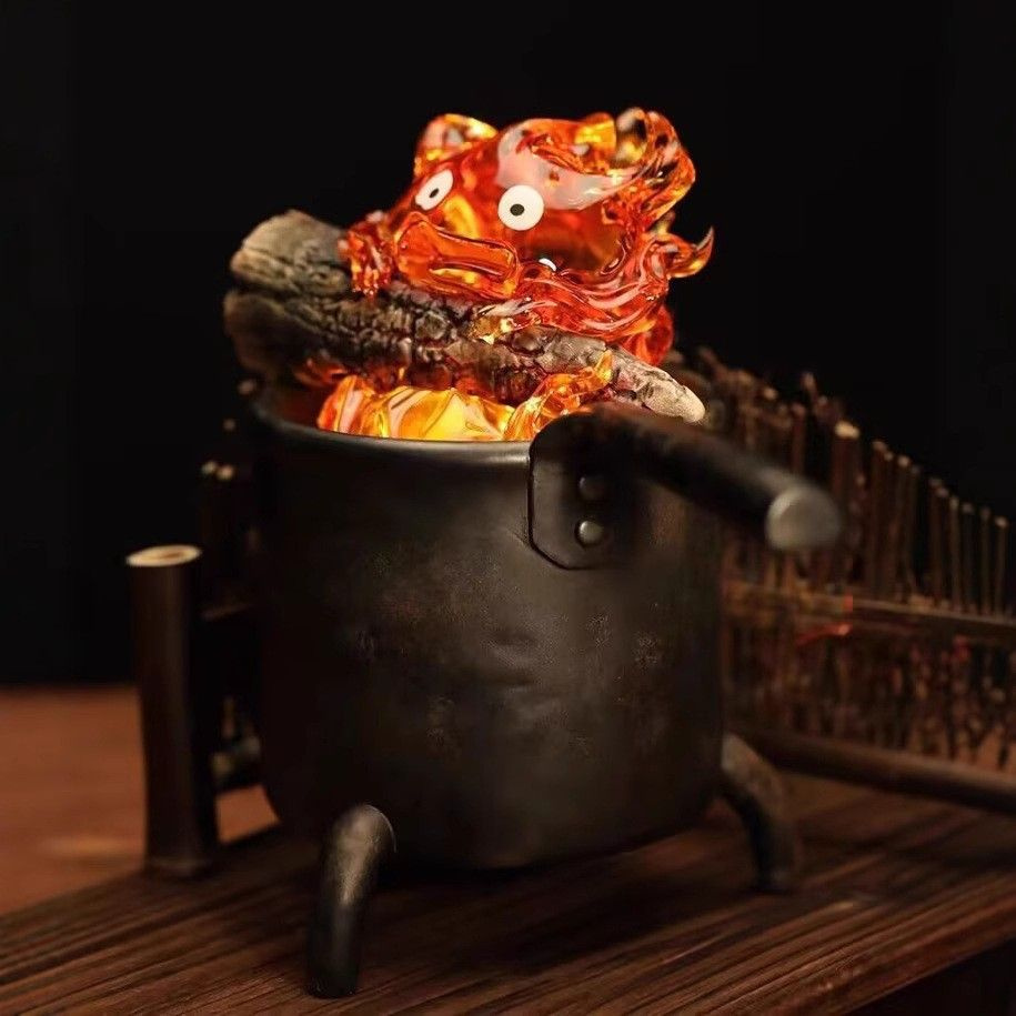 Фигурка Ходячий замок Хаула Огненный демон Кальцифер / The Magical Fire ...