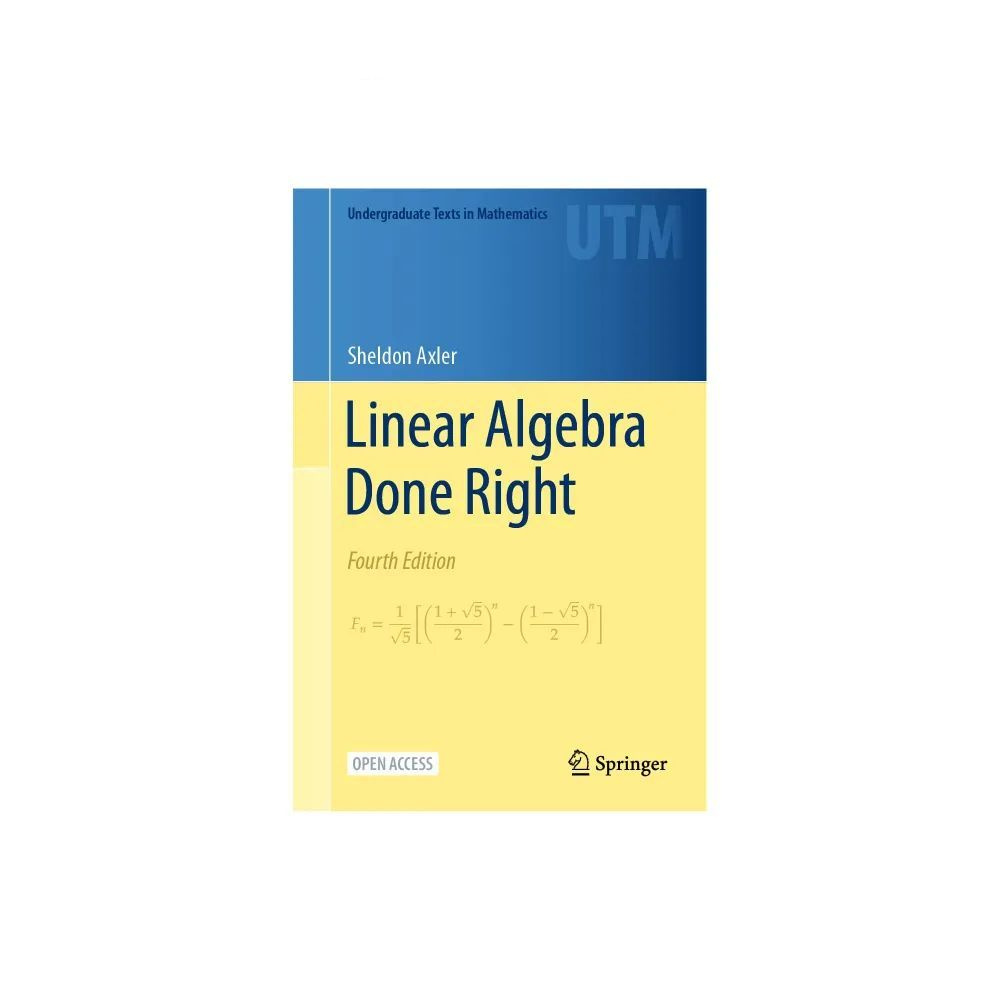 Linear Algebra Done Right Fouth Edition/ Цветная версия купить на OZON по низкой цене (1818540757)