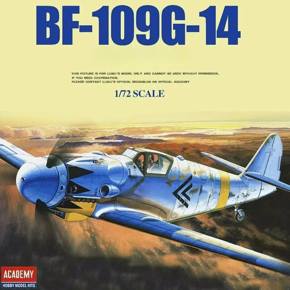 Academy 12454 1/72 Messerschmitt Bf 109G14 Модель сборки самолёта ...