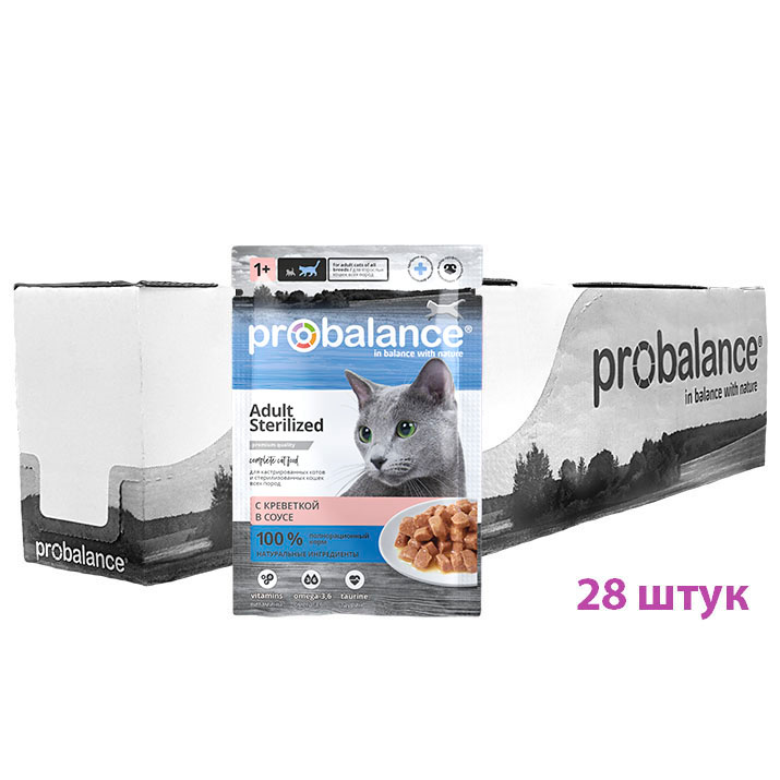 НОВИНКА!!! Консервированный корм для стерилизованных кошек и кастрированных котов Probalance ...