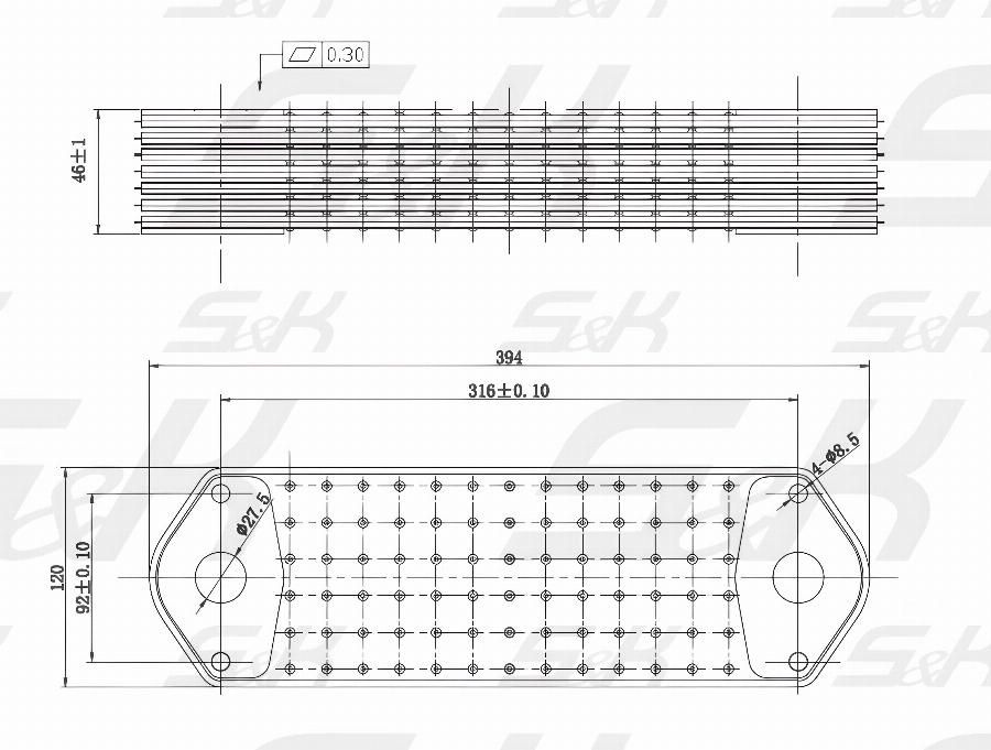 Радиатор масляный Scania DC11/DSC12 (S&K) купить на OZON по низкой цене ...