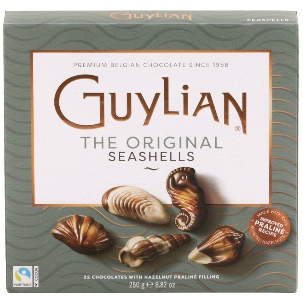 Конфеты GUYLIAN THE ORIGINAL Seashells Морские ракушки с начинкой пралине 250г купить на OZON по ...