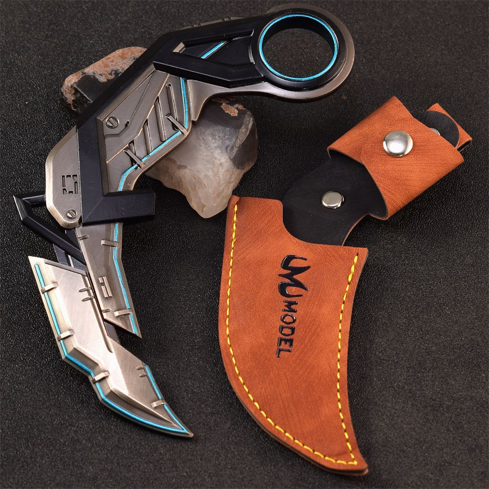 Valorant (Валорант) игрушка,RGX когтевой нож,с кожаным чехлом,17cm ...