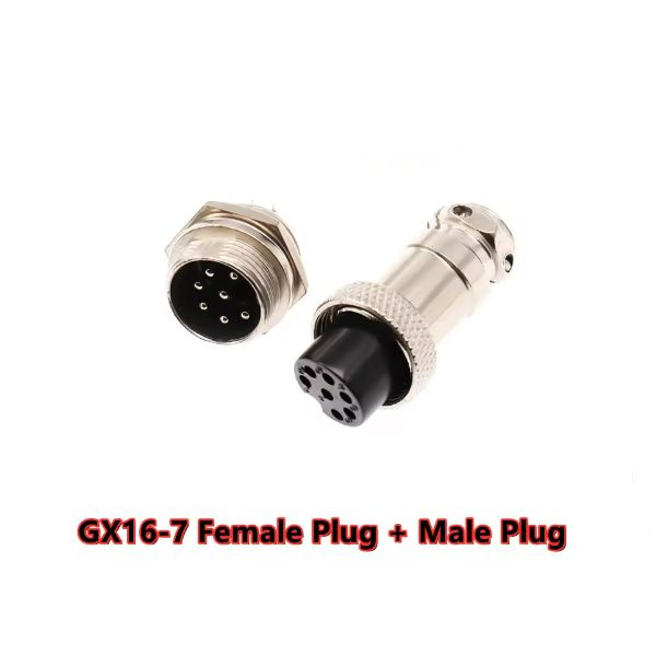 GX16 7pin женский и мужской круглый авиационный штекер и гнездо ...