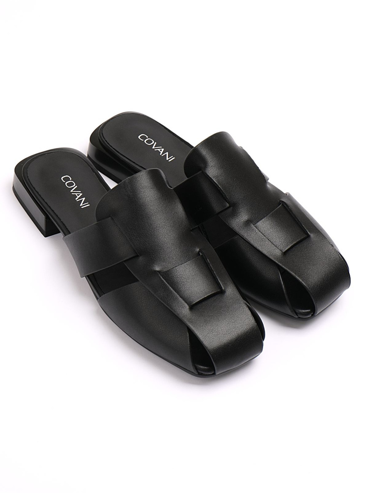 Сабо Женский Covani Натуральная кожа 7, размер 39 Квадратный нос, Мягкая стелька Стандартный ...