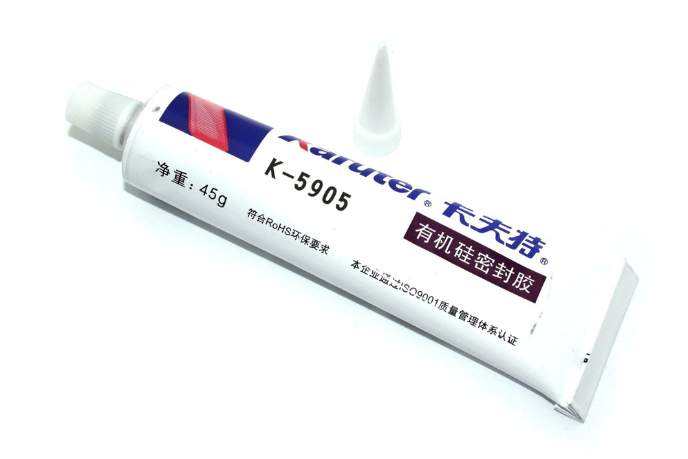Клей-герметик силиконовый Kafuter K-5905, полупрозрачный, 45 грамм ...
