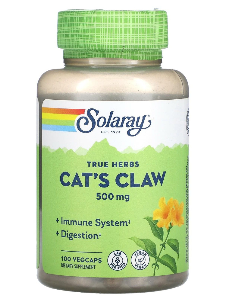 Кошачий коготь, 500 мг, 100 вегетарианских капсул купить на OZON по низкой цене (2980639329)