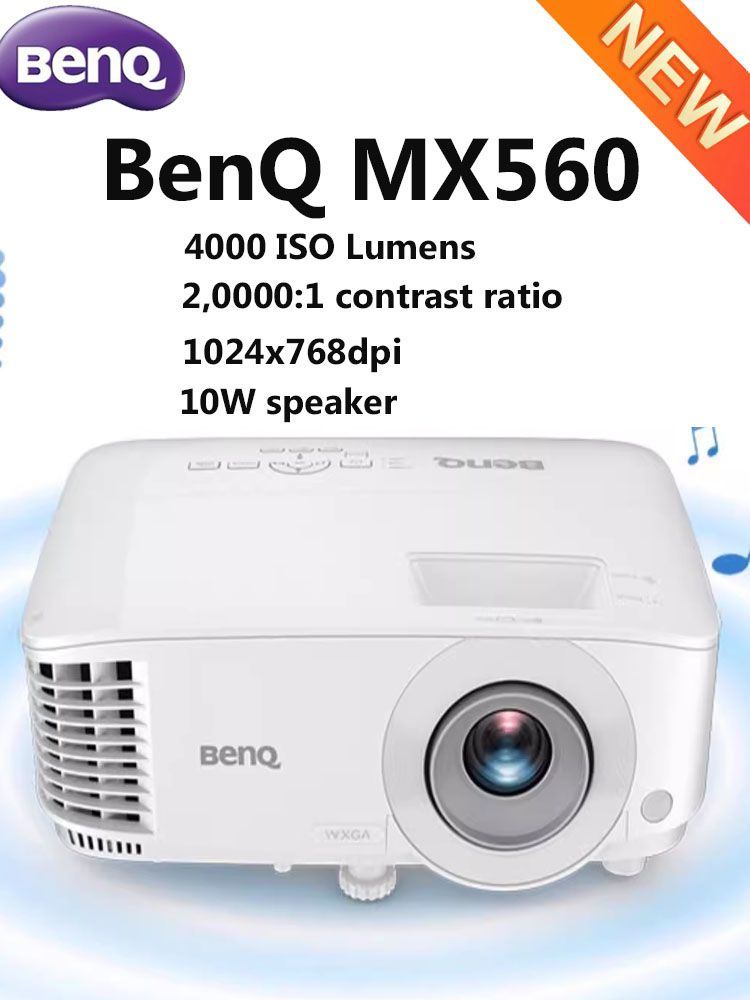 BenQ Проектор MX560, DLP, белый купить на OZON по низкой цене (2017654197)