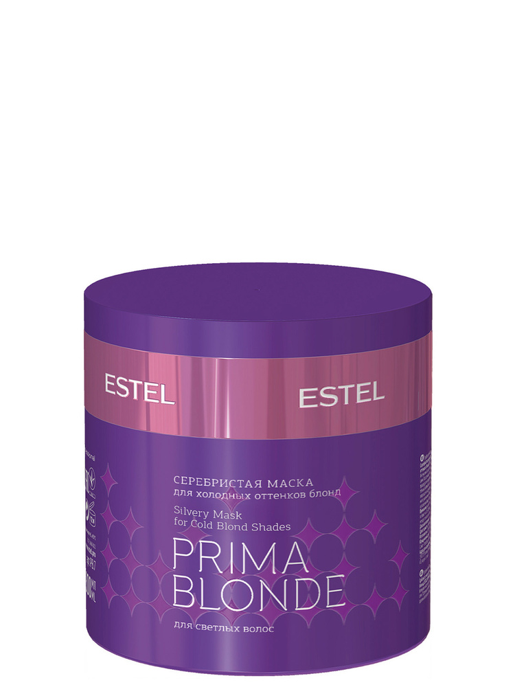 ESTEL PROFESSIONAL Серебристая маска для осветленных волос и блонда PRIMA BLONDE антижелтый ...