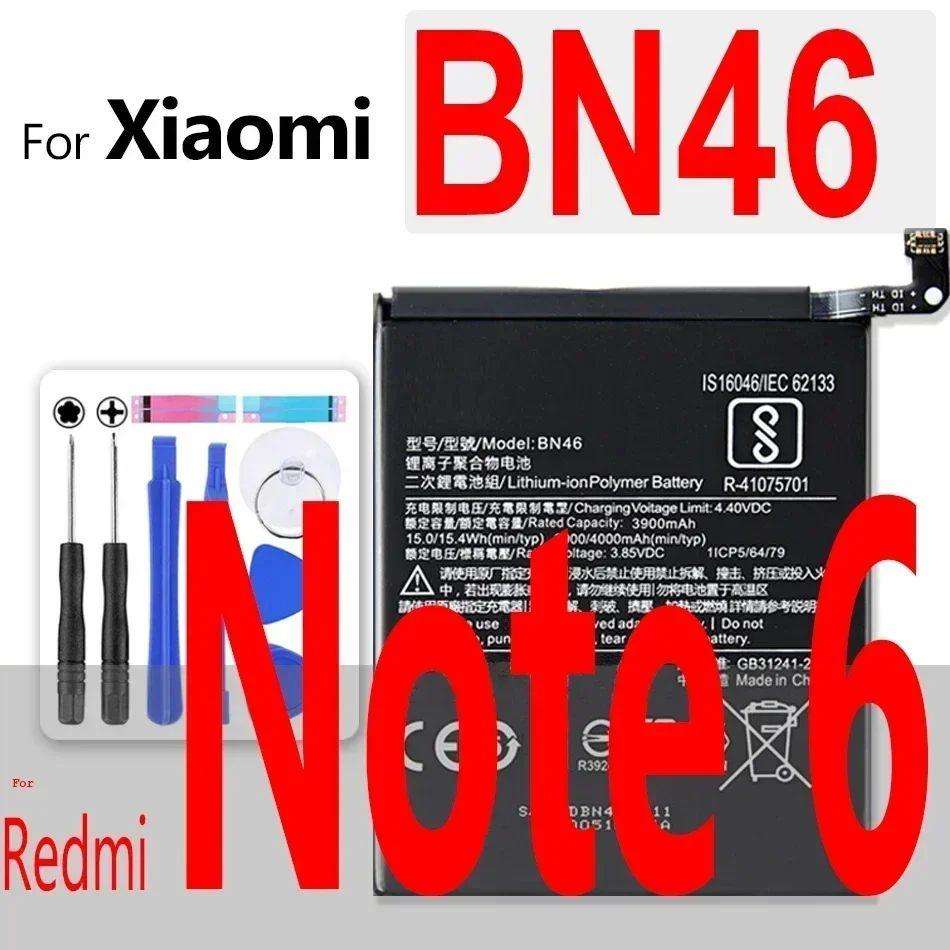 Батарея BN40 для Xiaomi Redmi Note 2 3 3S 3X 4X 4 Pro Prime 4A 5 5A ...