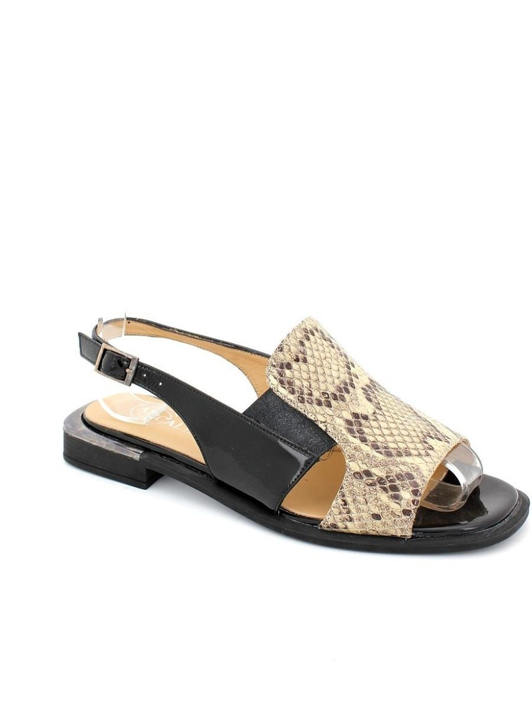 Босоножки Женский Ascalini Стандартный низкий (до 4 см) Натуральная кожа, размер 38 8 Лето ...