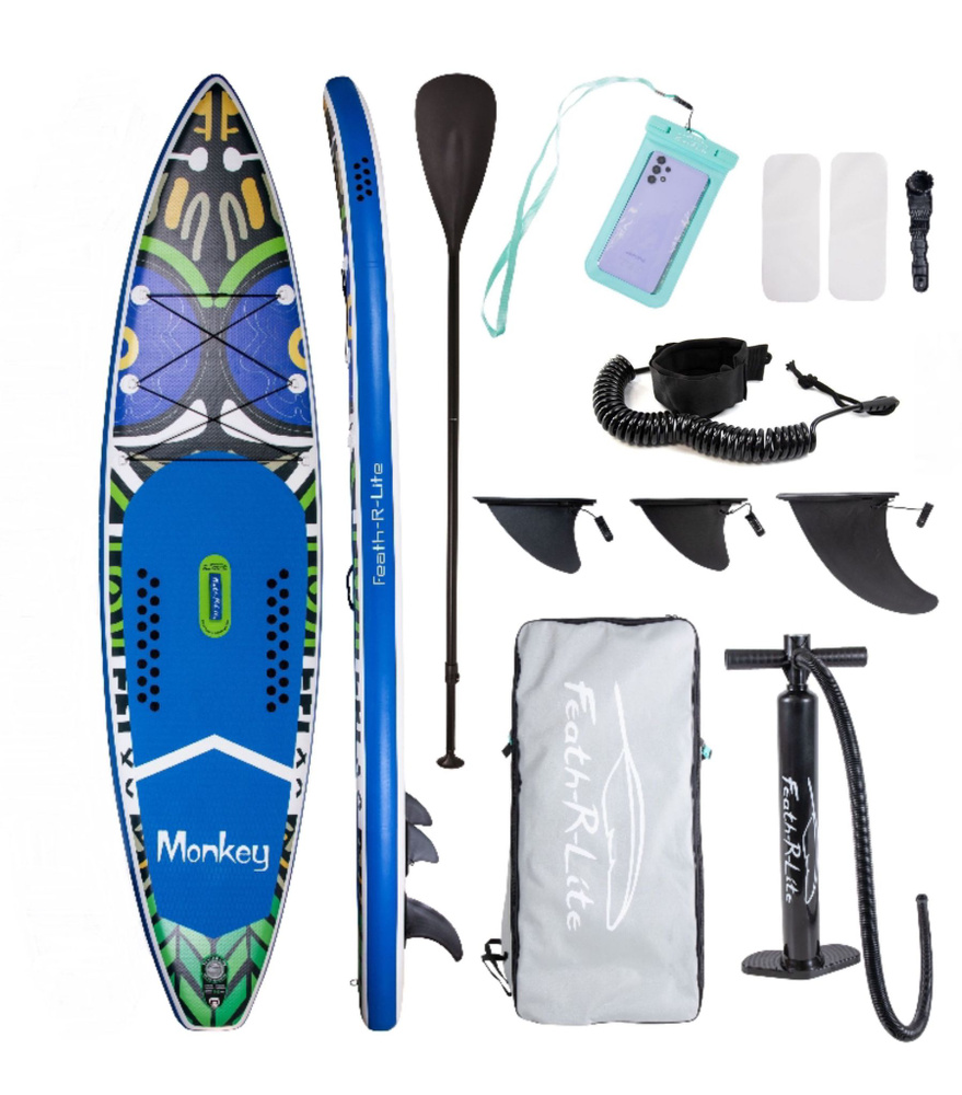 Надувной SUP-борд Feath-R-Lite Monkey 11.6" для серфинга с полным ...
