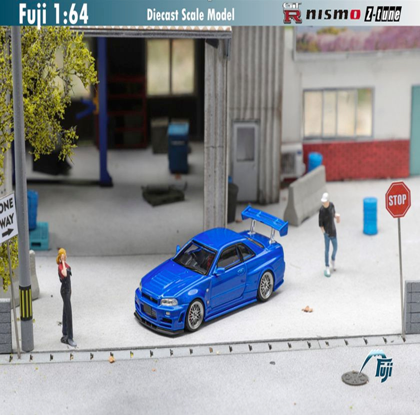 Коллекционная машинка Fuji 1:64 Nissan Skyline R34 GT-R Nismo Z-Tune Bayside Blue купить на OZON ...