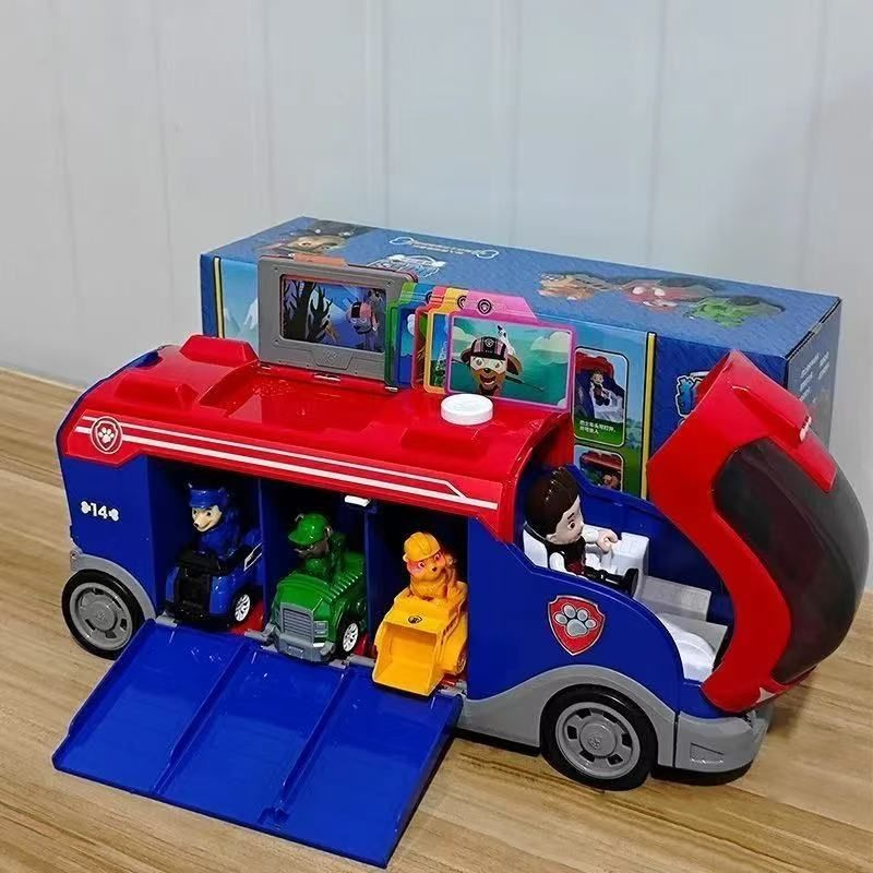 Paw PatrolPAW Squad Toy Bus Dog Captain Toy Детский подарочный ...