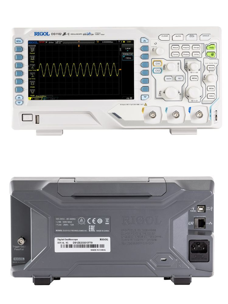 RIGOL DS1102Z-E двухканальный цифровой осциллограф 100 МГц купить на OZON по низкой цене ...