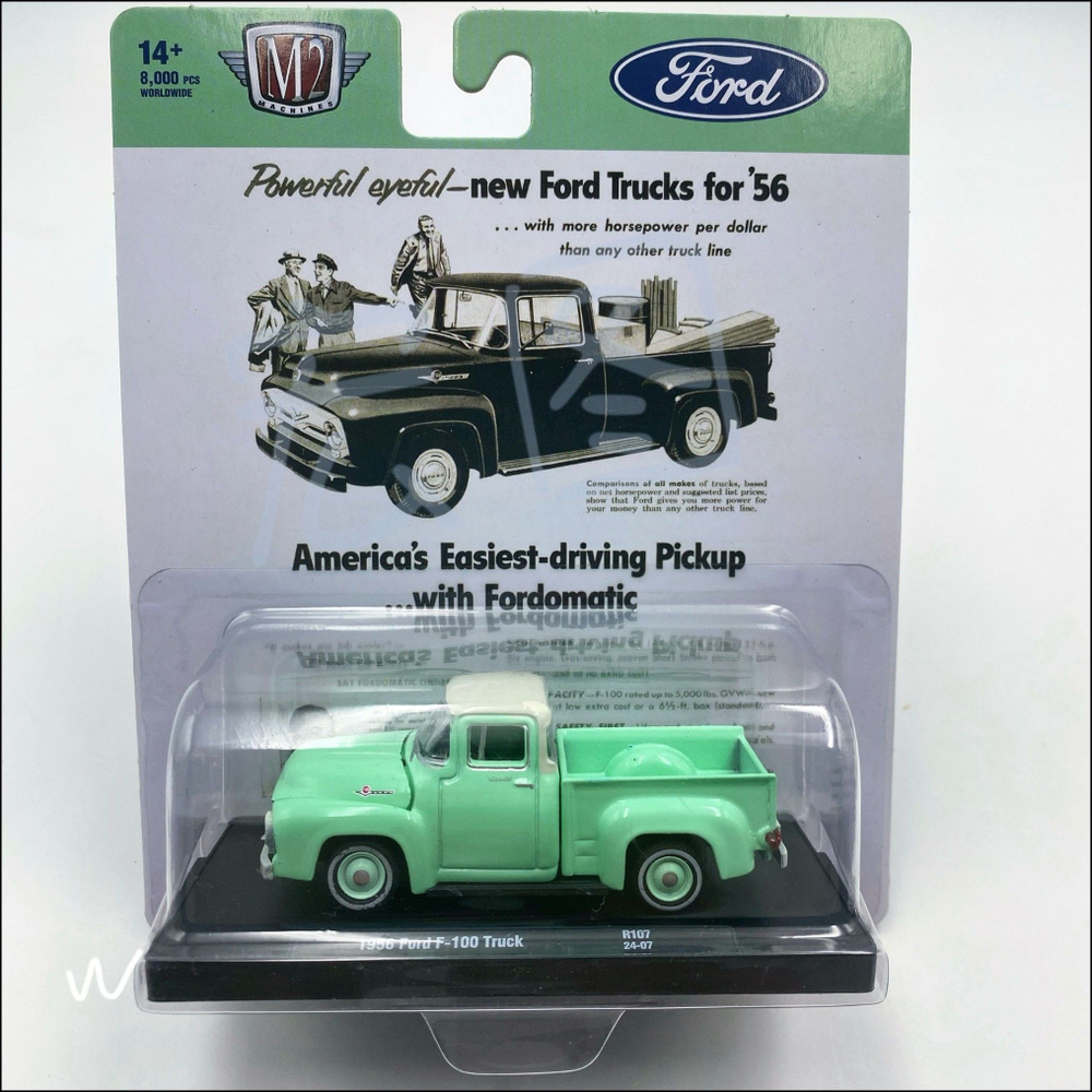 Эксклюзивная модель M2 Machines 1956 Ford F100, масштаб 1/64 купить на OZON по низкой цене ...