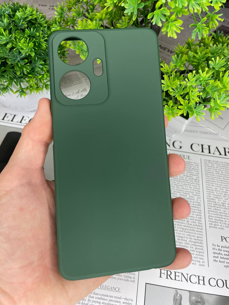 Чехол для Realme C55 4G с защитой камеры, с мягкой подкладкой из микрофибры, противоударный ...