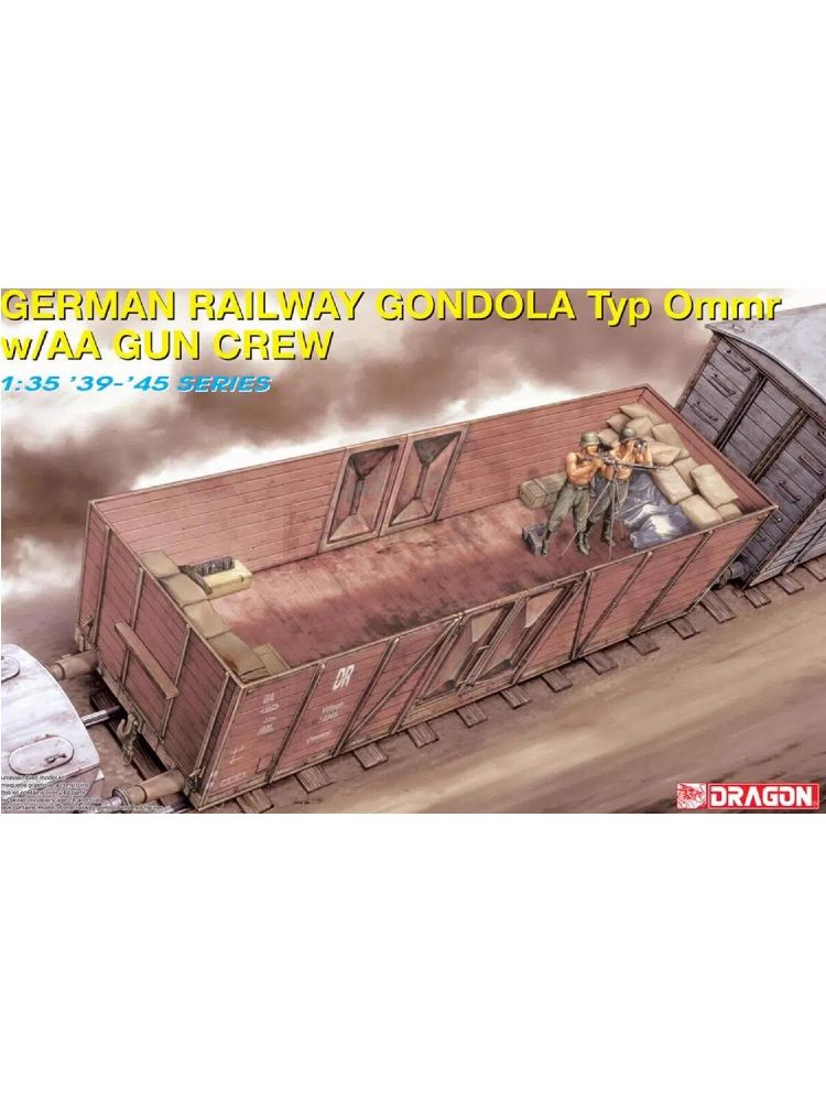 Dragon 6086 1/35 German Railway Gondola Type Ommr w/AA Gun Crew ...