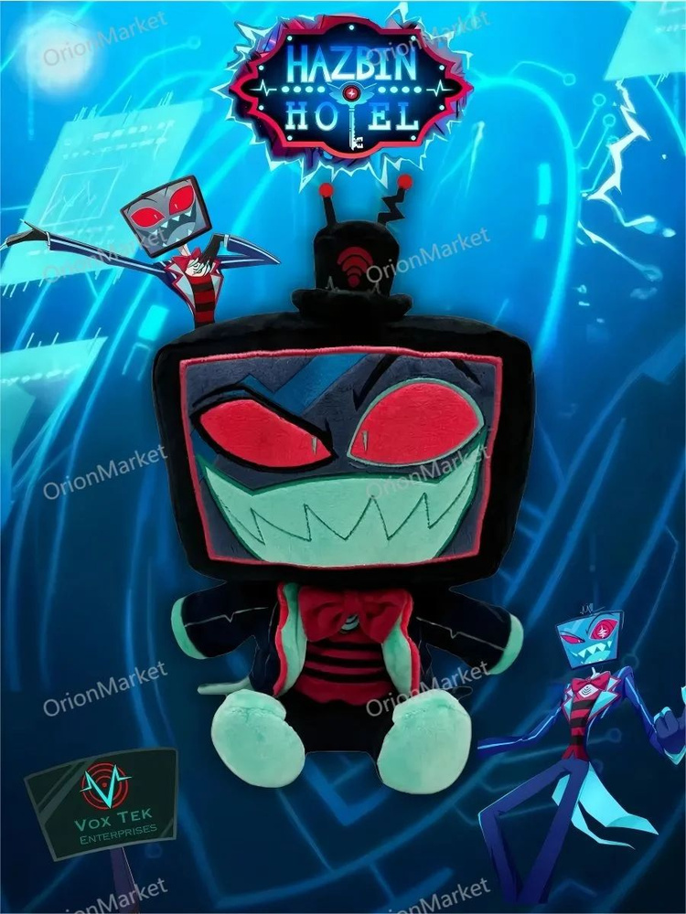 HAZBIN HOTEL Vox,Эксклюзивная плюшевая кукла Вокс, герой Хазбин Отеля ...