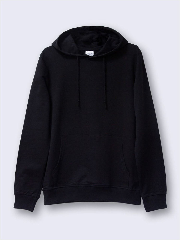 Худи COTTON WEAR Толстовка хлопковая унисекс, мужские, черный, женские ...
