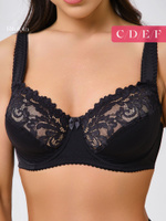 Бюстгальтер Женский Ritoleta мягкая чашка на каркасе, на косточках, размер 90D лиловый Нейлон ...