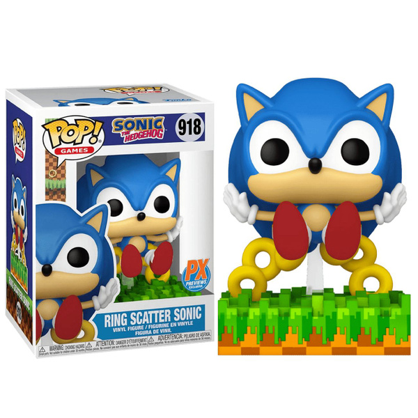 Фигурка Funko POP Ring Scatter Sonic со стикером (Эксклюзив Previews ...
