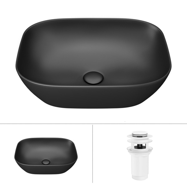 Накладная раковина для ванной Helmken 39350001 комплект 2 в 1: раковина на столешницу ...