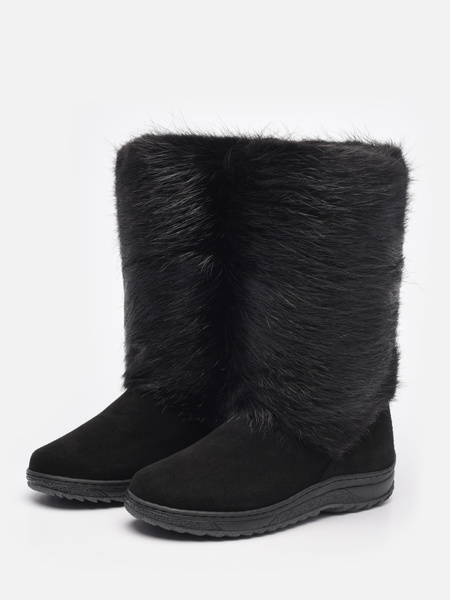 Сапоги Женский MOREGOR унты, размер 38 черный Зима 7 Без каблука Россия Без застёжки купить c ...