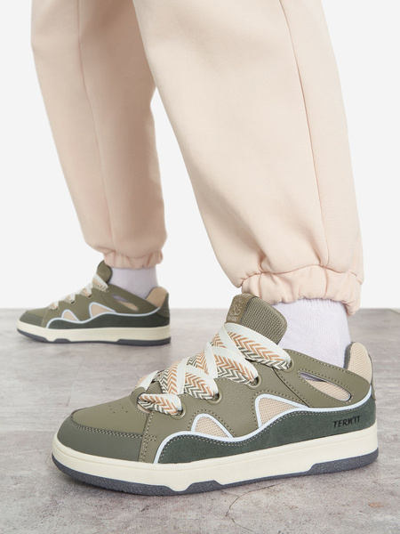 Кеды Женский Termit Синтетическая кожа Скейтбординг, размер 39 Демисезон Шнурки купить c ...