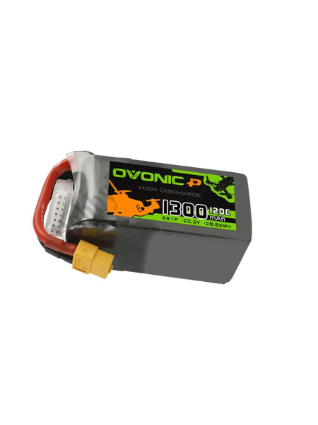 Аккумулятор OVONIC 1300MAH 6S 22.2V 120C с разъемом XT60 купить на OZON по низкой цене (2029555872)