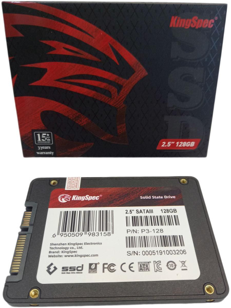 128 ГБ Внутренний Ssd диск Intel Накопитель Ssd 128gb Sata 6gb S Kingspec P3 128 2 5 Rtl З3