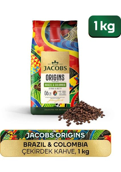 Jacobs Origins Бразилия Колумбия Чекирдек Кахве 1 кг купить на OZON по ...