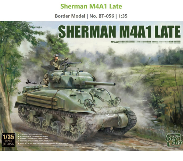 Border Model BT-056 1/35 Sherman M4A1 Поздний комплект модели сборки ...
