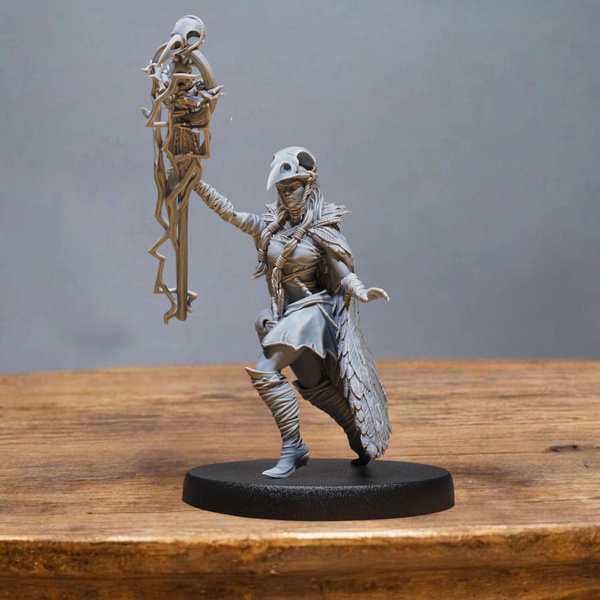 Волшебница Ворон ( Raven Wizard Female) v2 фигурка для настольных игр ...