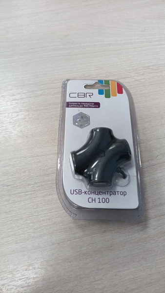 USB-разветвитель USB 2.0 CBR CH 100, чёрный купить на OZON по низкой ...
