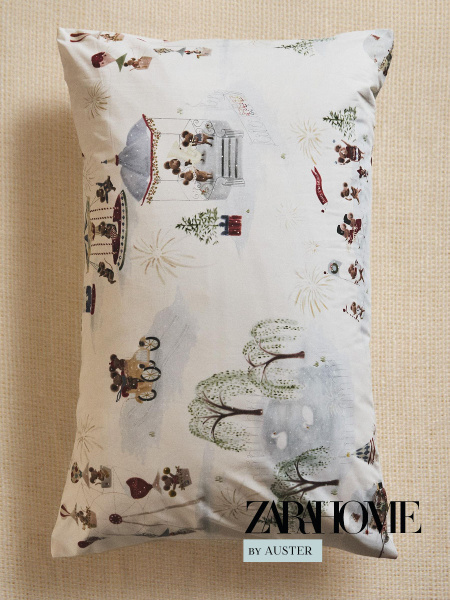 ZARA HOME Наволочка, CHRISTMAS MICE, Хлопок, 50x75 см 1шт купить на ...