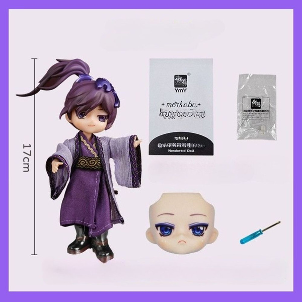 Кукла YMY 1/12 Bjd OB11 Со Сменными Головой, Лицом, Одеждой, Суставами ...