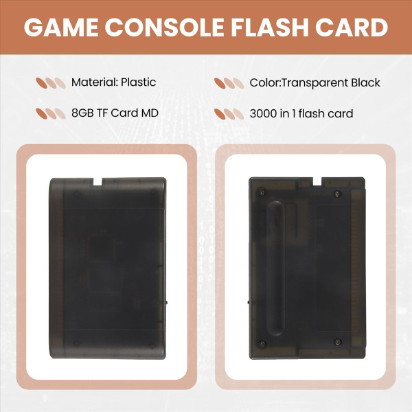 3000 В 1 Для Mega Everdrive V1 С 8 ГБ TF-Картой MD Game Cartridge C ...
