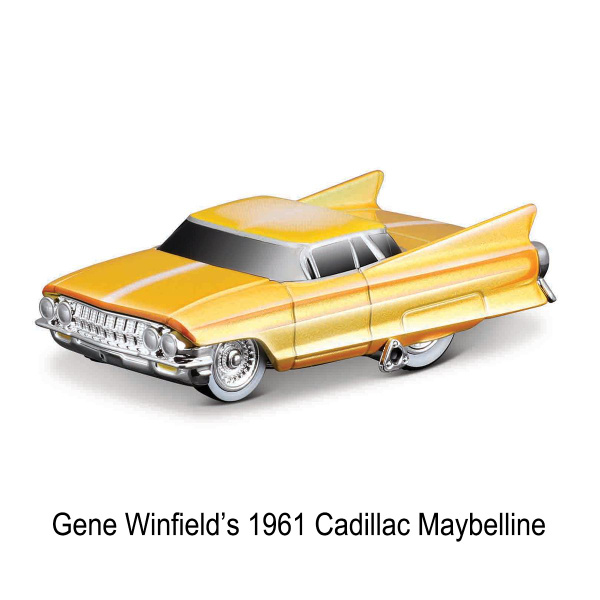 Maisto 1:64 Gene Winfield's 1961 Cadillac Maybelline Muscle Machines ...