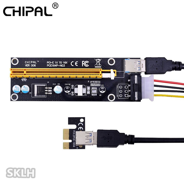 006S PCI-E Riser Card Extender Адаптер PCI Express SATA Power 30 см ...
