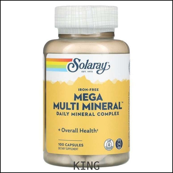Mega Multi Mineral пищевая добавка, минеральный комплекс, без железа ...