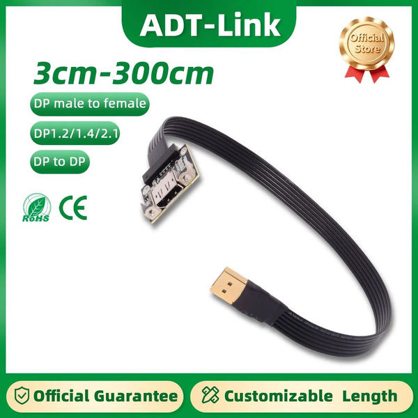 P5A-P8Q-10cm ADT-Link DP расширительный кабель DisplayPort DP1.2/1.4/2 ...