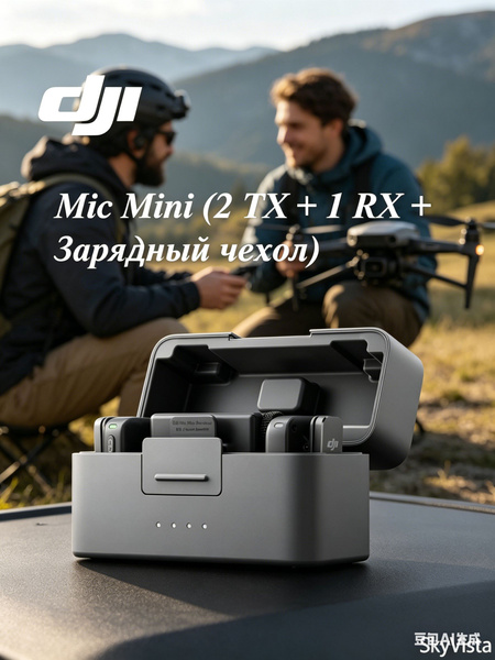 DJI Микрофон для мобильного устройства Mic Mini ANC(2 TX + 1 RX ...