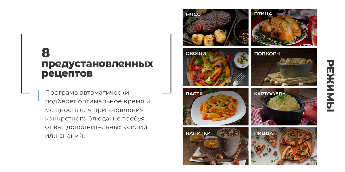 Микроволновая печь Libhof MWO-2930 30 л с грилем / мощность 950 Вт , Функция разморозки / 8 ...